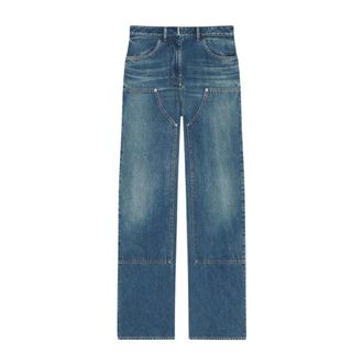 Givenchy Patchwork Wide Leg Jeans - - Jeans - Damen - Blau - W27