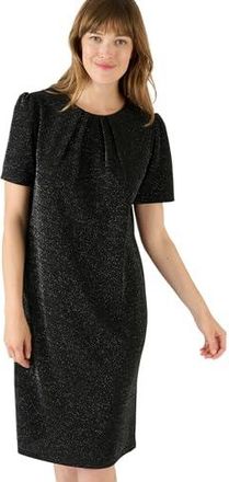 Damart Robe en Maille Scintillante Femme Noir Taille 44