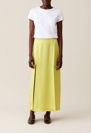 Claudie Pierlot Jupe longue fluide &agrave; pinces