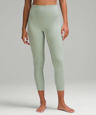 lululemon Align Crop Leggings mit hohem Bund f&uuml;r Frauen - 58 cm - Gr&ouml;&szlig;e 12 in Palm Court