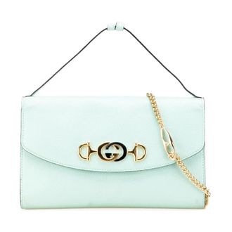Gucci Pre-owned Elegante Umh&auml;ngetasche mit Kettenriemen und &Uuml;berschlagklappe - - Pre-owned - Damen - Gr&uuml;n - ONE SIZE