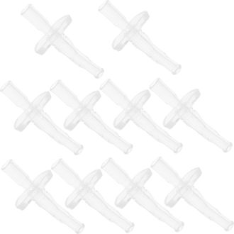 Valiclud 10 Stück Silikon -Strohkopf Kinderwasserflasche Isolierte Wasserflasche für Ersatzventile für Trinkbecher Kieselgel Transparent