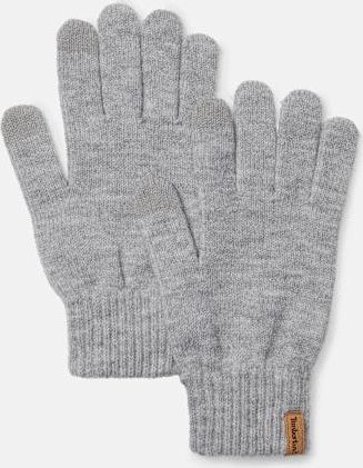 Timberland Rippstrickhandschuhe in Dunkelgrau, Grau