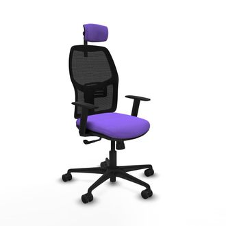 Piqueras y Crespo Schreibtischstuhl mit Alfera-Armlehnen, h&ouml;henverstellbarer Lendenwirbelst&uuml;tze und h&ouml;henverstellbarem Kopfteil und Neigungsverstellung, ausgestattet mi