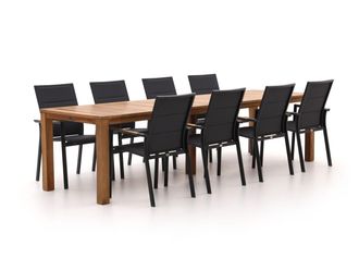 Bellagio la vita attrattiva Bellagio Albinea/Oxford 300 cm Gartenm&ouml;bel-Set 9-teilig stapelbar