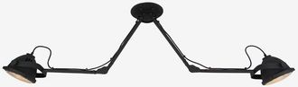 Brilliant Lampe Carmen Deckenspot 2flg schwarz korund