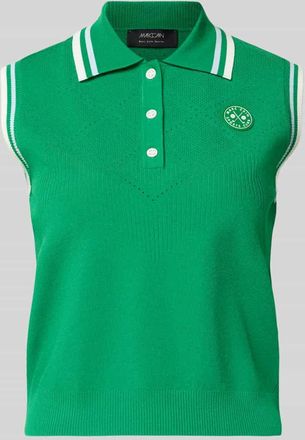 Marc Cain Regular Fit Weste aus Viskose-Mix in Strick-Optik