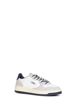 Autry Mens Sneakers Medalist Low White Leather Calf Trainers