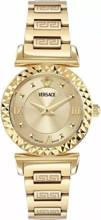 Versace Femme, Accessoires, Jaune, Taille: ONE Size Montre Bracelet Ronde