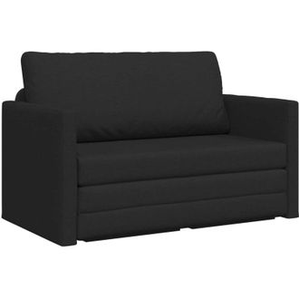 vidaXL Klappsofa Bett 110cm Schwarz Stoff vidaXL