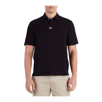 La Martina Polo en jersey flamm&eacute; - Homme - Tops - Noir - Taille: 2XL