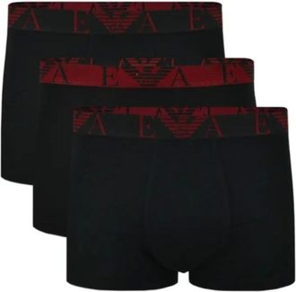 Emporio Armani Homme, Sous-vêtements, Noir, Taille: 2XL Tripack Boxers Coton Stretch
