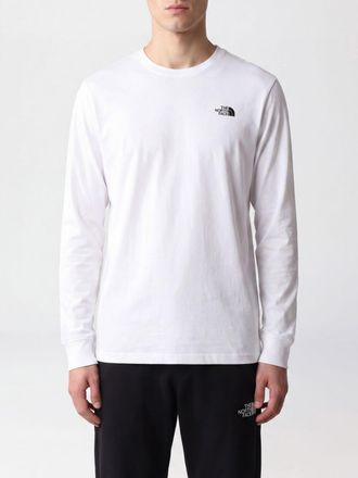 The North Face T-shirt &agrave; manches longues en m&eacute;lange de coton avec logo brod&eacute;