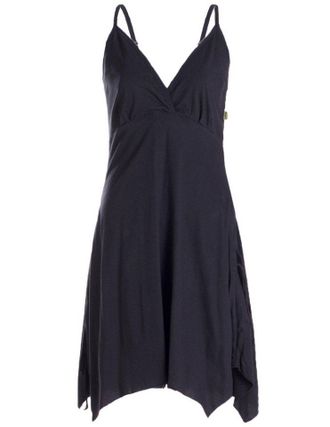 vishes Sommerkleid Damen Bio-Baumwolle Spaghettitr&auml;ger-Kleid Hippie, Ethno, Goa Style