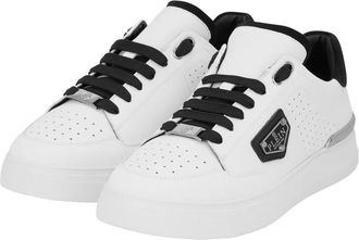 Philipp Plein Low-Top Sneaker - Lo-Top Turnschuhe - Gr. 41 (EU) - in Wei&szlig; - f&uuml;r Damen