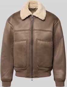 A|X Armani Exchange Blouson in Leder-Optik mit Zweiwege-Rei&szlig;verschluss