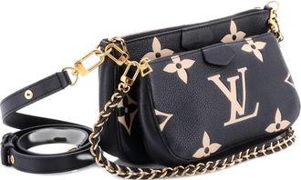 Louis Vuitton Multi Pochette Accessoires Bicolor Monogram Empreinte Giant crossbody bag - Noir