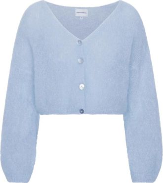 Americandreams Americandreams, Femme, Pulls, Bleu, Taille: 44 FR Cornelia Cropped Cardigan