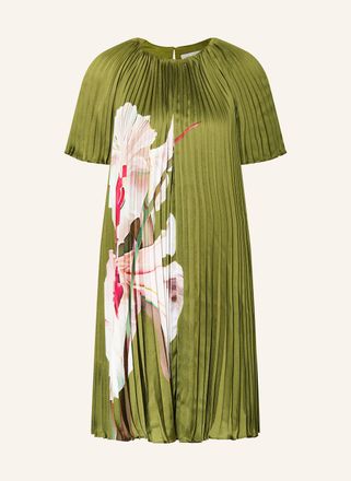 Ted Baker Plisseekleid Vinlaa Aus Satin gruen