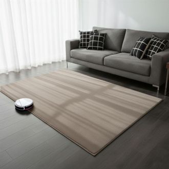 Vimoda Teppich Wohnzimmer Schlafzimmer Ultra Weich - Modern, super flauschig & weich, dicht gewebt,Ma&szlig;e:120x170 cm;Farbe:Taupe