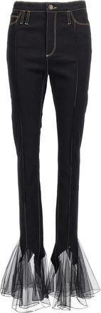 Nensi Dojaka Nensi Dojaka, Femme, Jeans, Noir, Taille: 40 FR Tulle Jeans