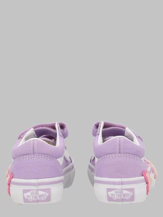Vans Butterfly Embroidery Canvas and Suede Sneaker - Pink