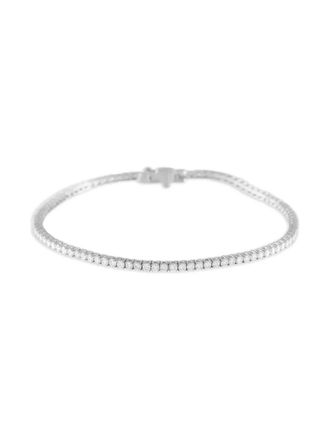 Luxury Bazaar bracelet en or blanc 14ct à diamants