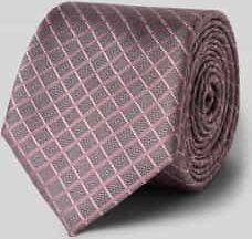 Willen Krawattenfabrik Krawatte aus reiner Seide mit Logo-Patch 6,5cm