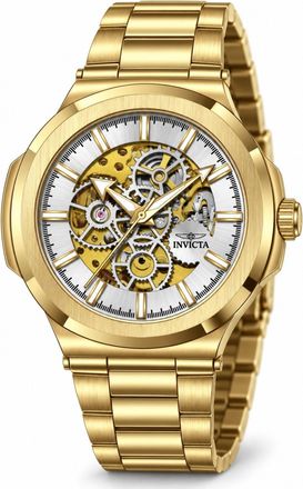 Invicta Objet D Art 70006 Herrenuhr - Automatikwerk - Stahl mit silbernem Zifferblatt - 43 mm
