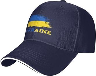Generic Casquette Baseball,Brossez Le Drapeau Ukrainien,Classic Casquette De Baseball Mode Chapeau De Golf pour Homme Eté Badminton