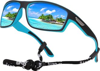 Skyway Polarisierte Sonnenbrille Herren, Sportbrille Fahrradbrille Herren Damen zum Baseball Laufen Radfahren Angeln Golfen UV400-Schutz Sonnenbrille