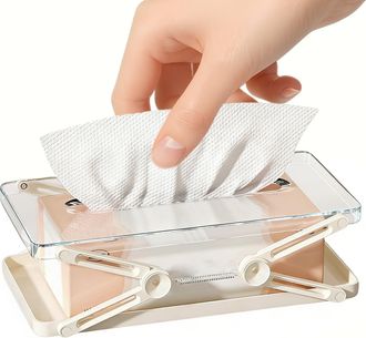 Generico Tissue Cover - Servietten-Organizer mit Stoff-Organizer f&uuml;r Zuhause, f&uuml;r Esszimmer, Wohnzimmer, Hochzeiten, K&uuml;che, Schlafzimmer, Schminktisch und Gara