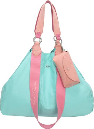 Fritzi Aus Preu&szlig;en Fritzi Izzy Canvas Pooly Shopper Baumwollmix Damen Handtasche Festival City Beach vegan abnehmbares Brillenetui 36 x 50 x 16 cm, Mint