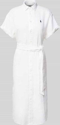Polo Ralph Lauren Leinenkleid mit Logo-Stitching