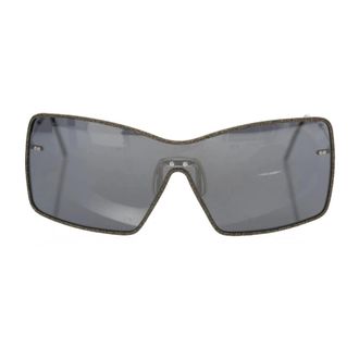 Frankie Morello Schwarze Sonnenbrille mit metallischen Fasern - - Accessories - Damen - Grau - ONE SIZE