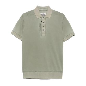 Vivienne Westwood Gr&uuml;nes Polohemd mit Rissen - - Tops - Herren - Gr&uuml;n - S