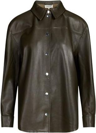 Saison 1865 Chemise col classique en cuir