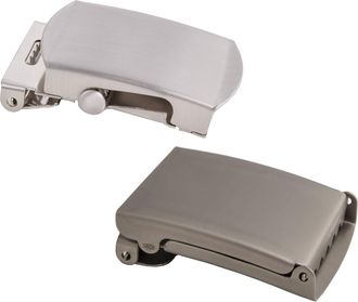 shenky Shenky 2er Set 4cm G&uuml;rtelschnalle 40mm, matt und silber, Schnalle 40mm f&uuml;r Stoffg&uuml;rtel und Milit&auml;rg&uuml;rtel, G&uuml;rtelschnalle Herren