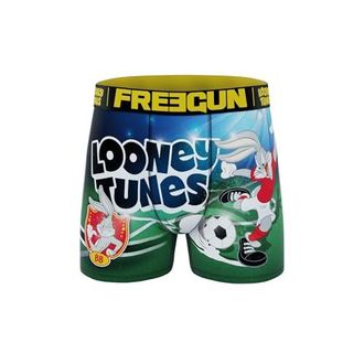Freegun Boxer pour homme en microfibre avec imprim&eacute; Looney Tunes Bugs Bunny | Sous-v&ecirc;tement pour homme respirant | Doux et confortable, bleu, M