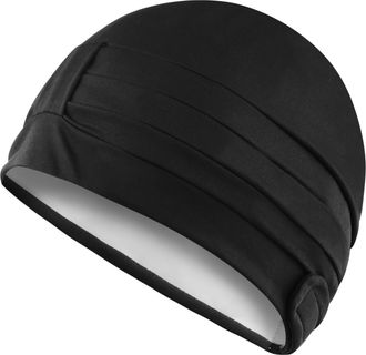 Aqua Speed Badekappe Retro | Schwimmhaube Damen | Schwarze Bademütze | Schwimmkappe | Schwimmen | Schwimmmütze | Swimming Cap for Women | Strand | Sauna | Polyes