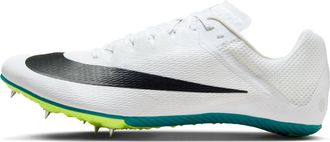 Nike Nike Herren Zoom Rival Laufspike f&uuml;r Sprints Leichtathletik-Schuh, White/Black-Bright Spruce-Vapor Green, 44.5 EU