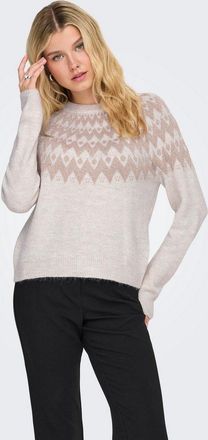 Only Strickpullover ONLFRY LS JQ GLITTER O-NECK CC KNT