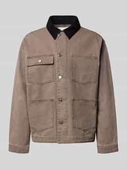 Review Jeansjacke mit Kentkragen