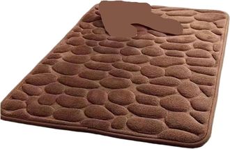 Generic 3D rutschfeste Badezimmermatte, Badematten, saugf&auml;higer Fu&szlig;matte, Teppich, Kopfsteinpflaster, gepr&auml;gter T&uuml;rboden, maschinenwaschbar, schnell trocknend