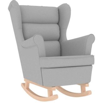 vidaXL Schaukelsessel Wolkengrau 74x90x102 cm Stoff Vidaxl