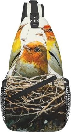 Generic A Nest Of Three Birds Sac &agrave; bandouli&egrave;re de voyage pour homme Sac &agrave; dos de randonn&eacute;e