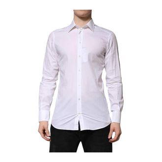 Dolce & Gabbana Klassisches Hals Formelles Hemd - - Shirts - Herren - Wei&szlig; - XS