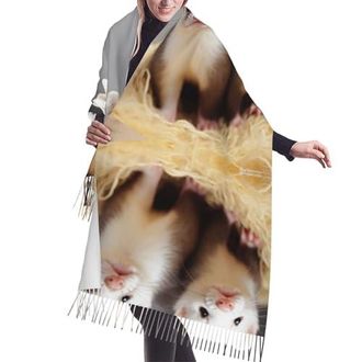 Generic Furets Femme Scarf Grande Ch&acirc;le Longue Foulard Pour Automne Hiver Mariage Soir&eacute;e