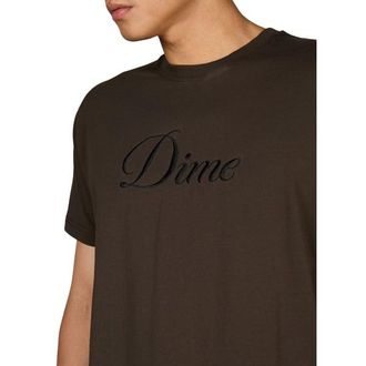 Dime Tee-shirt droit uni &agrave; broderie