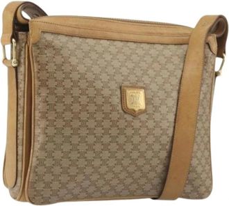 Celine Pre-owned Vintage Macadam Shoulder Bag - Femme - Pre-owned - Beige - Taille: ONE Size